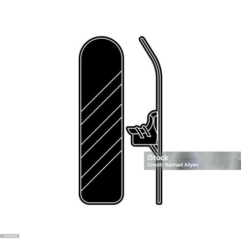 스노우 보드 아이콘입니다 모바일 개념과 웹 애플 리 케이 션 아이콘 겨울의 요소입니다 문양 웹사이트 디자인 및 개발을 위한 플랫 아이콘 앱 개발 0명에 대한 스톡 벡터 아트