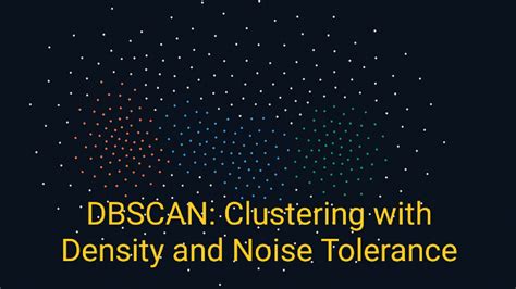 Dbscan Clustering With Density And Noise Tolerance