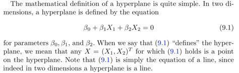 Geometry Equation Of A Hyperplane In Two Dimensions Mathematics