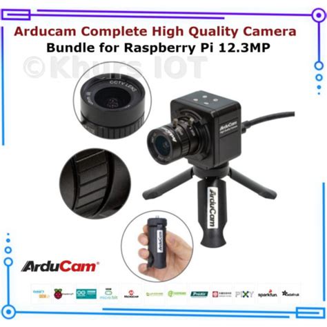 jual arducam complete hq camera bundle for raspberry pi 12 3mp imx477