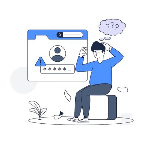 Premium Vector An Illustration Of Password Error Outline Vector