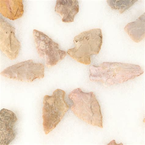 Early Native American Type Knapped Stone Projectile Points Ebth