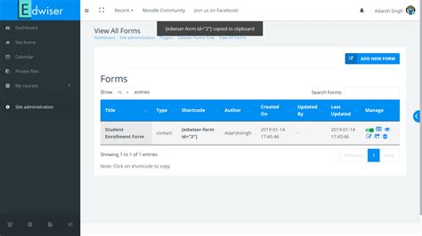 how to create contact forms in moodle™ edwiser