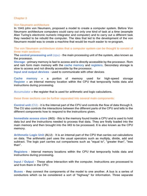 Chapter3 C Omputerscience Igcse Pdf Central Processing Unit Computer Data Storage