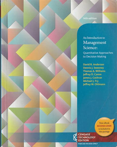 [중고] An Introduction to Management Science (Paperback, 14th) | 알라딘