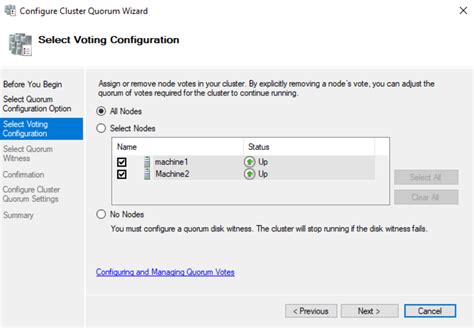 Add The Quorum Disk In The Failover Cluster Manager In Windows Platform