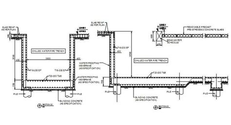 Construction Reinforcement Detail Autocad 2d Dwg File