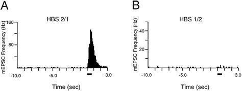 Mepsc Frequency Increase With 20 Hz Stimulation Depends On External Ca