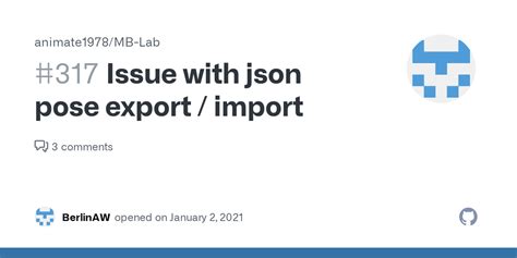 issue with json pose export import · issue 317 · animate1978 mb lab