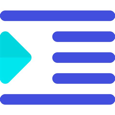 Indent Vector SVG Icon SVG Repo