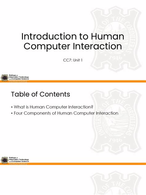 Unit 1 Introduction To Human Computer Interaction Pdf