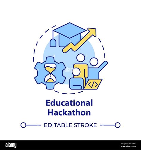 Educational Hackathon Multi Color Concept Icon Stock Vector Image And Art