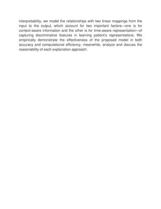 Context Aware And Time Aware Attention Based Model For Disease Risk Prediction With