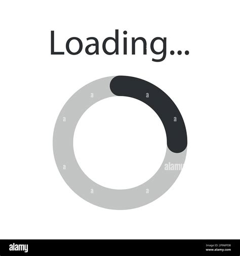 Loading Bar Icon In Flat Style Progress Indicator Vector Illustration