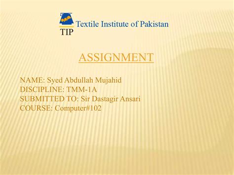 Computer Assignmentpowerpoint Pptx