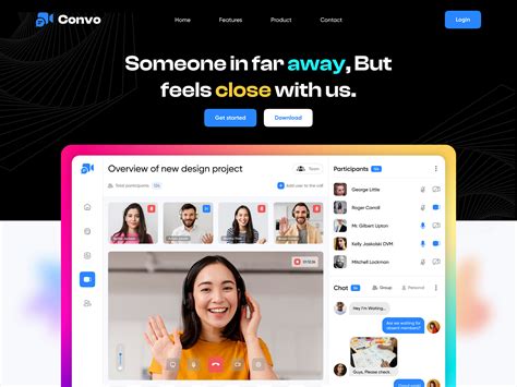 Convo Video Conference Web Application By Redlio Designs On Dribbble