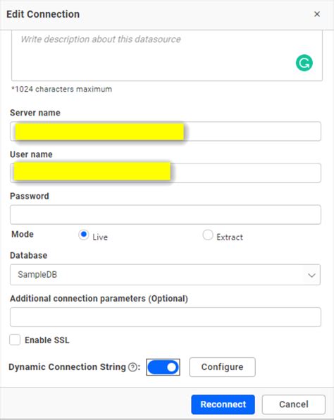 Dynamic Connection String In Embedded Dashboard Bold Bi