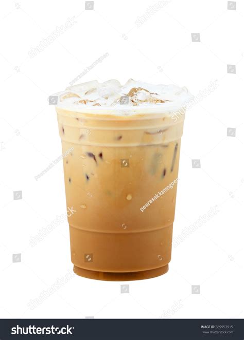 Iced Coffee Plastic Cup Isolated On Foto De Stock 389953915 Shutterstock