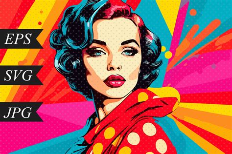 Beautiful Girl In Pop Art Style Graphic By N`design · Creative Fabrica