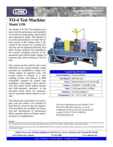 Wet Friction Clutch Testing Link Engineering Pdf Catalogs Technical Documentation Brochure