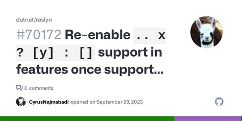 Re Enable ` X Y ` Support In Features Once Supported In The Language · Issue 70172