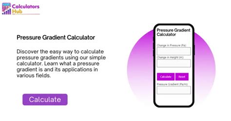 Pressure Gradient Calculator Online Calculatorshub