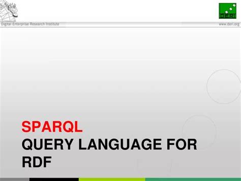 Ppt Sparql Query Language For Rdf Powerpoint Presentation Free