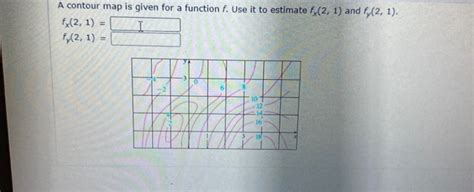 solved a contour map is given for a function f use it to
