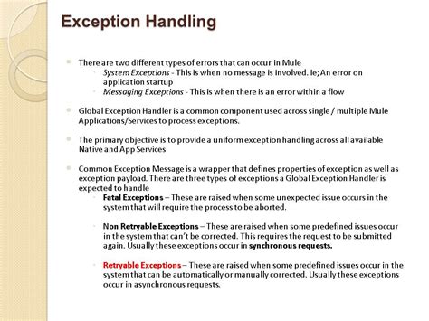 mule error handling framework gdssrao