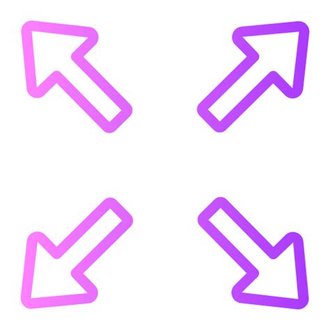 Maximize Generic Gradient Outline Icon