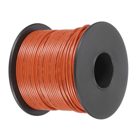 Uxcell 22awg Stranded Hookup Wire 50m164ft Orange Electrical Ul1007