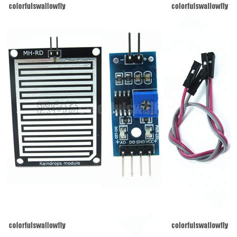 colorfulswallowfly snow raindrops detection sensor module rain weather module humidity for