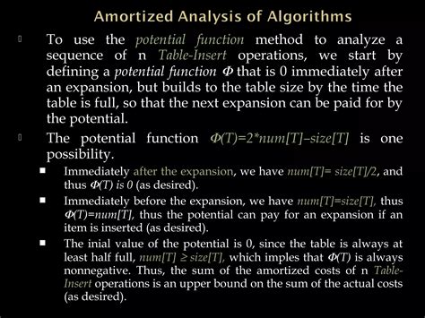 Amortized Analysis of Algorithms | PPT