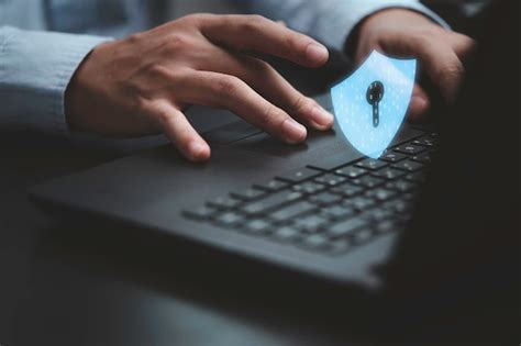 premium photo businessman typing on keyboard laptop computer to input