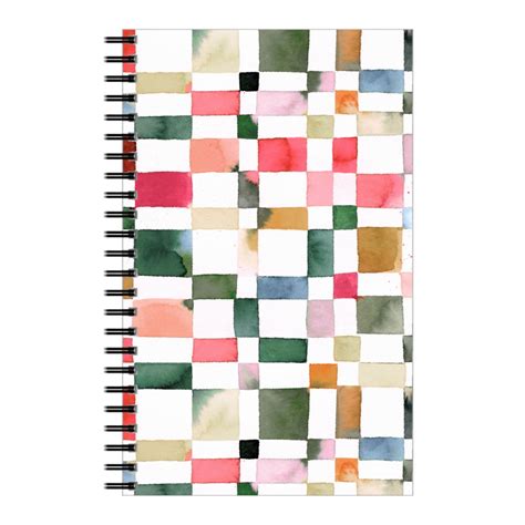 Watercolor Checker Multi Notebook Shutterfly