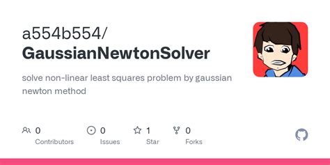 GitHub A B GaussianNewtonSolver Solve Non Linear Least Squares Problem By Gaussian