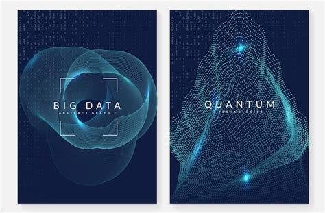 인공 지능 추상 배너 프리미엄 벡터