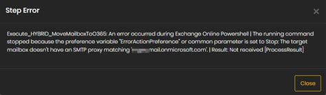 ISSUE The Target Mailbox Doesn T Have An SMTP Proxy Matching Cloudficient