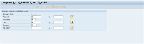 J UFBVC SAP Tcode Currency Balance Value Evaluation