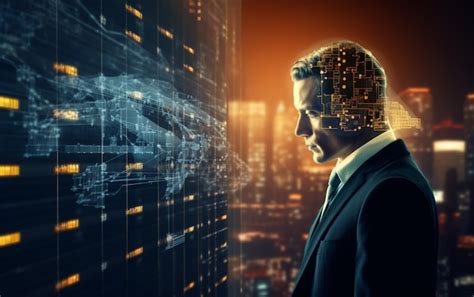 Ai искусственный интеллект машинное обучение анализ и автоматизация больших данных Премиум Фото