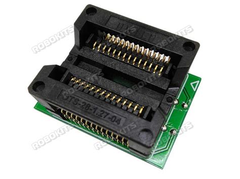 Programming Socket For Sop28 To 28pin Breakout With 7 5mm Ic Width And 1 27mm Pitch Programming