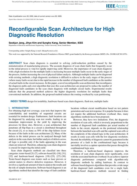 pdf reconfigurable scan architecture for high diagnostic resolution