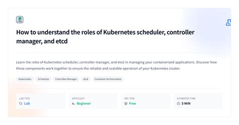 How To Understand The Roles Of Kubernetes Scheduler Controller Manager