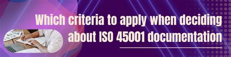 What Standards To Use While Choosing Iso 45001 Documentation