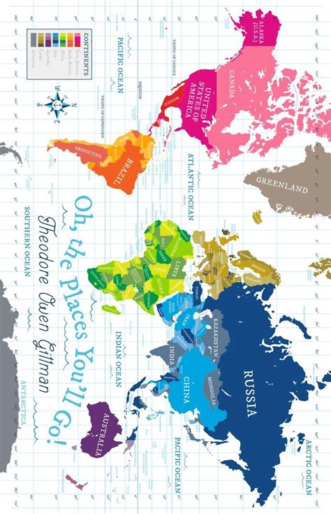 Standard Time Zones Of The World Map With Continents Separately Stock Vector Illustration Of