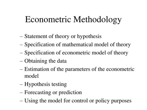Ppt Basic Econometrics Powerpoint Presentation Free Download Id