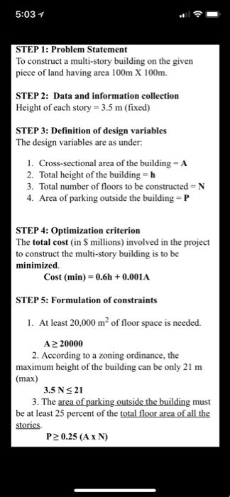 Solved Optimization Class Solve This By Using Chegg