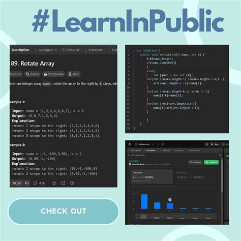 Resolved Leetcode Problem 189 Abhay Sah Posted On The Topic Linkedin