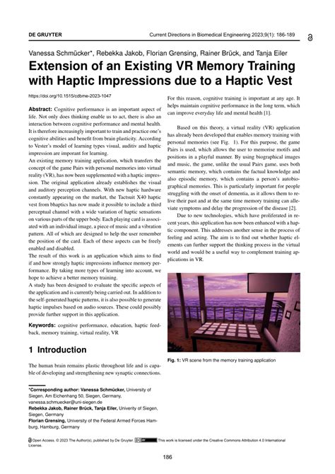 pdf extension of an existing vr memory training with haptic