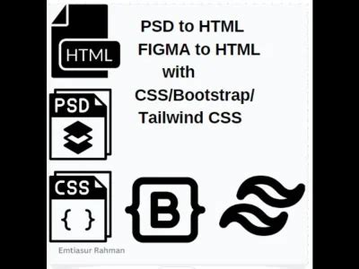 Figma And PSD Files Converted In Html Css Bootstrap Tailwind Upwork